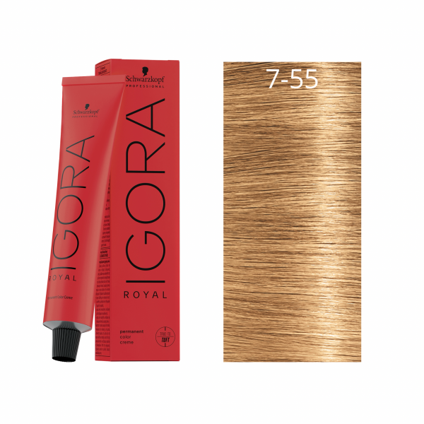 IGORA ROYAL RUBIO MEDIO DORADO INTENSO N° 7-55